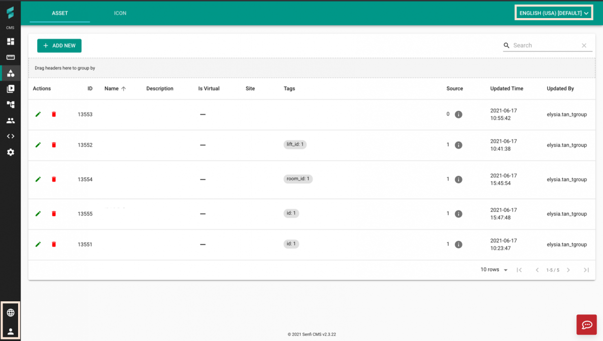 V2/CMS Tutorial/User Interface - Senfi Docs